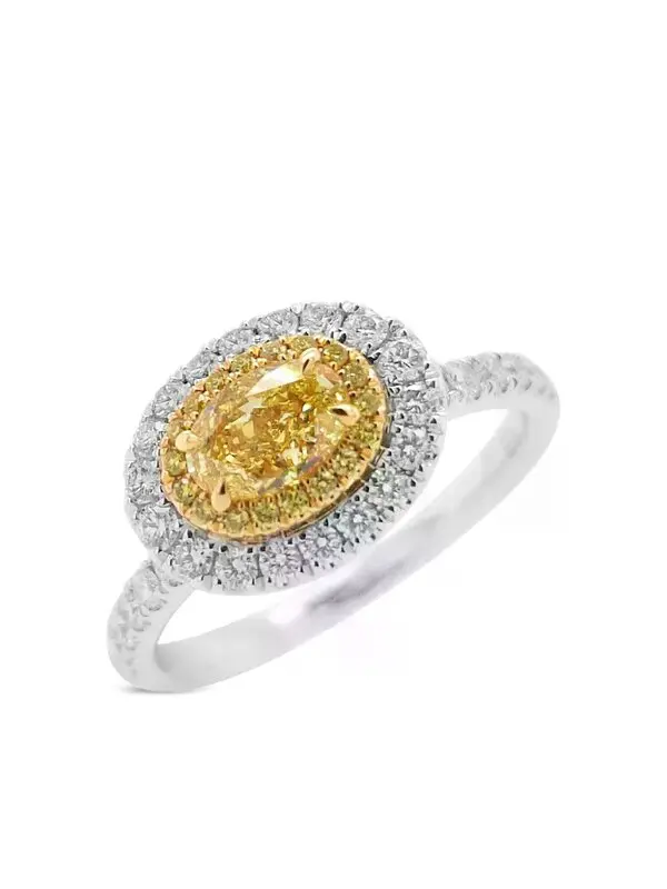 HYT JEWELRY 18kt White Gold Diamond Ring