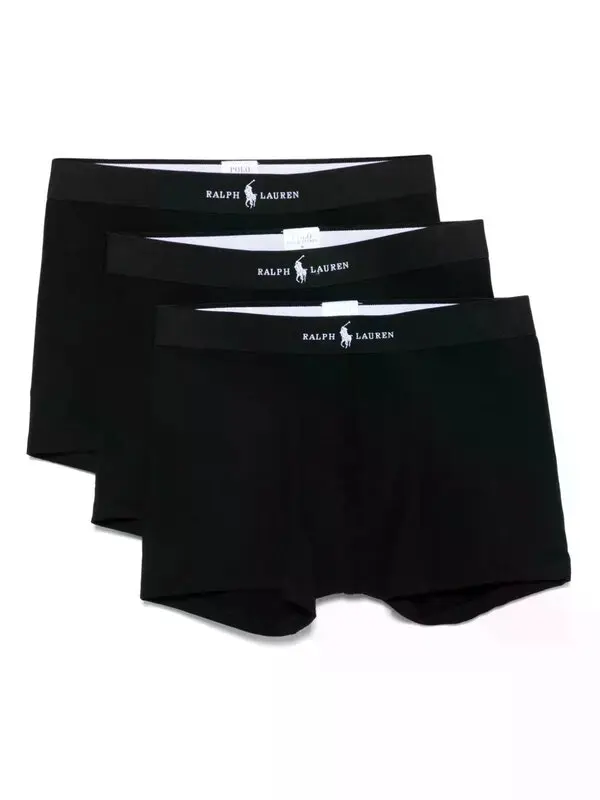 Polo Ralph Lauren Logo-waistband Boxers - Black