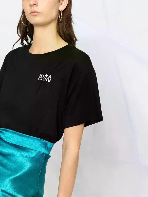 Nina Ricci Embroidered Logo T-shirt