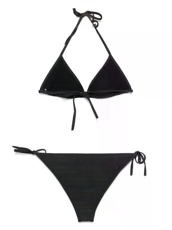 Balmain Logo-print Bikini - Black