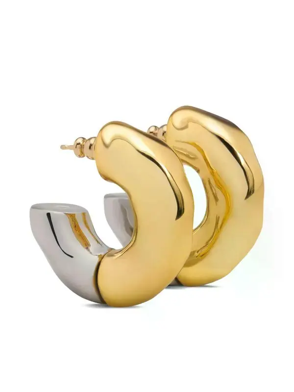 Ami Dune Hoop Earrings - Gold