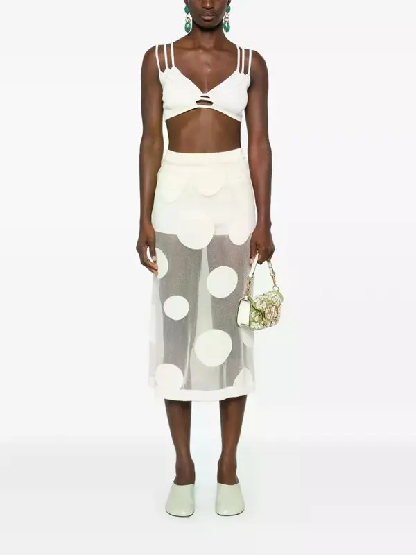 Viktor & Rolf Layered Cropped Top - White