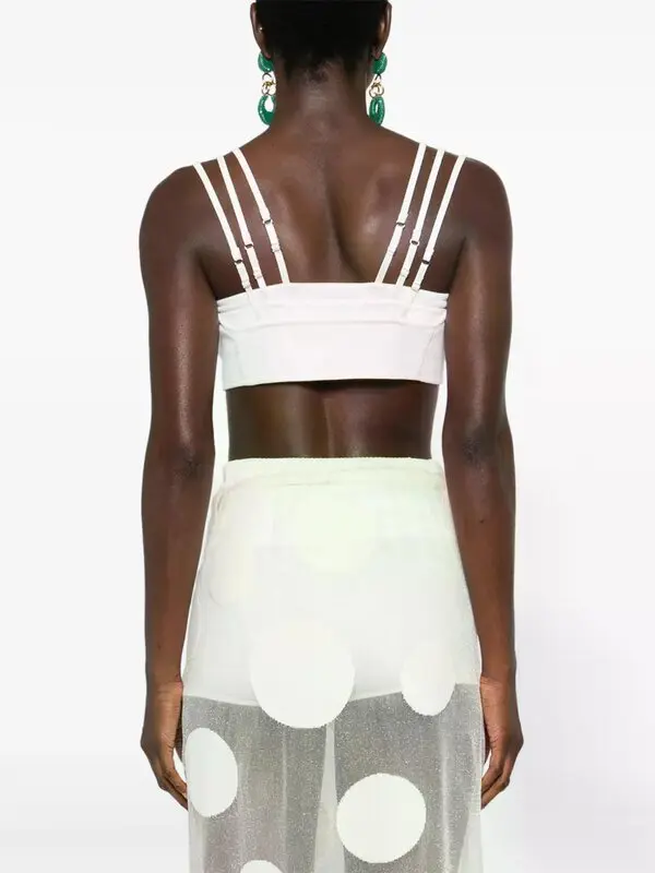 Viktor & Rolf Layered Cropped Top - White