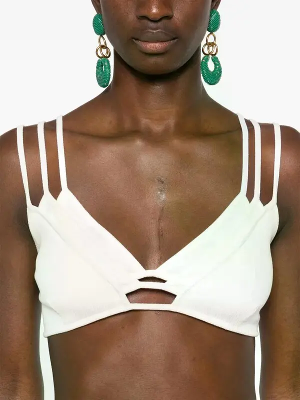 Viktor & Rolf Layered Cropped Top - White