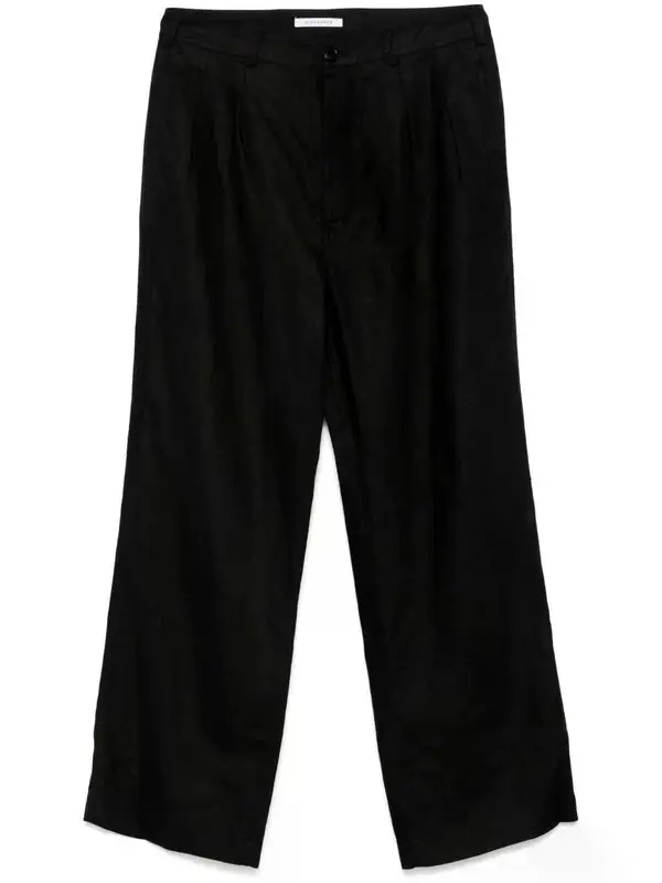 SUNFLOWER Pleated Linen Trousers
