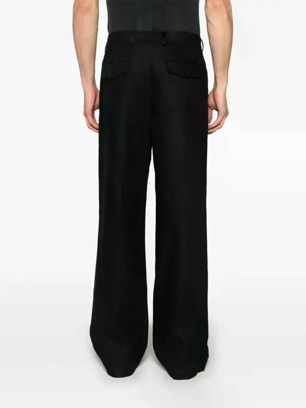 SUNFLOWER Pleated Linen Trousers