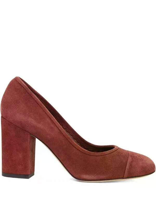 Loro Piana Block-heel Suede Pumps