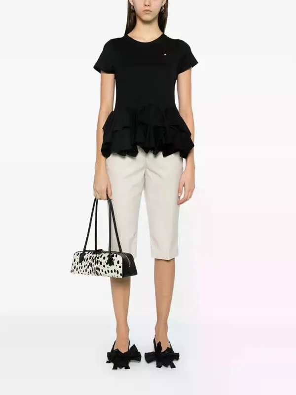 Viktor & Rolf Peplum-hem T-shirt - Black