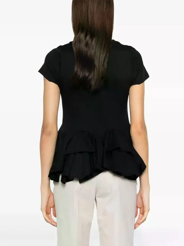Viktor & Rolf Peplum-hem T-shirt - Black