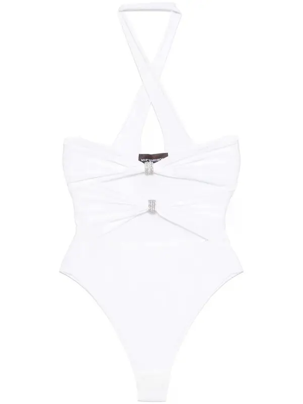MVP WARDROBE Cut-out Bodysuit - White