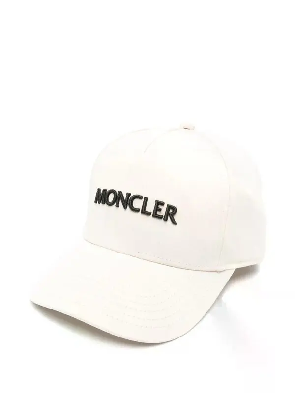 Moncler Embroidered Logo Cap - Neutrals