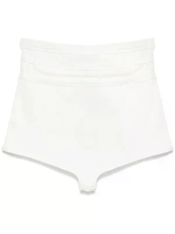 Viktor & Rolf Layered-effect Mini Shorts - White