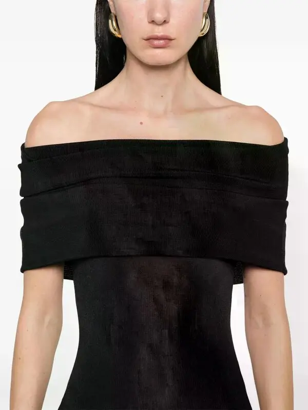 MVP Wardrobe Knitted Maxi Dress - Black