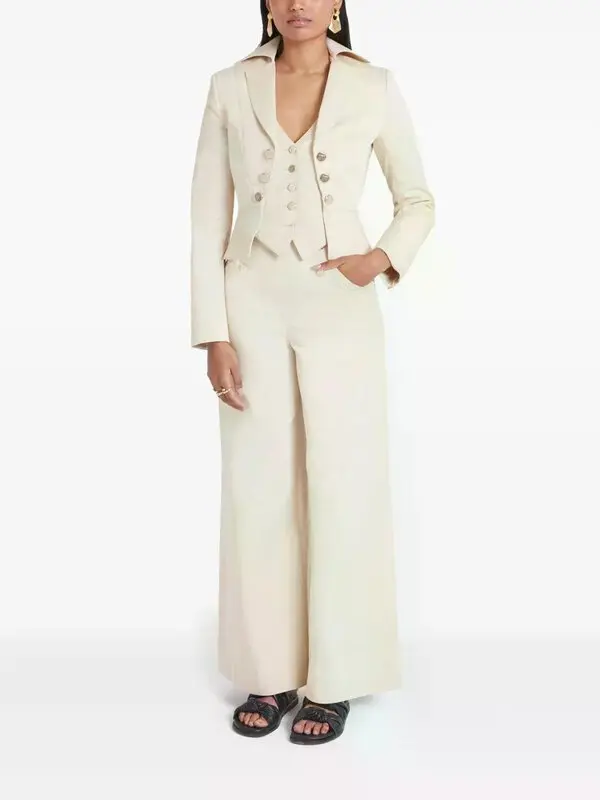 TEMPERLEY LONDON Castell Cropped Blazer - Neutrals