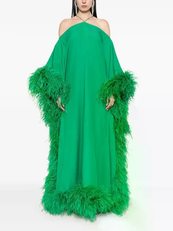 green emerald velvet dress Taller Marmo Blue Eolia Maxi Dress Blue / (IT)42 main image 1