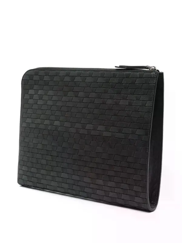 ORTIGNI Leather Briefcase - Black