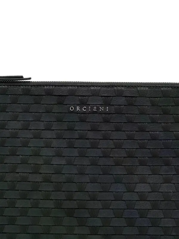 ORTIGNI Leather Briefcase - Black