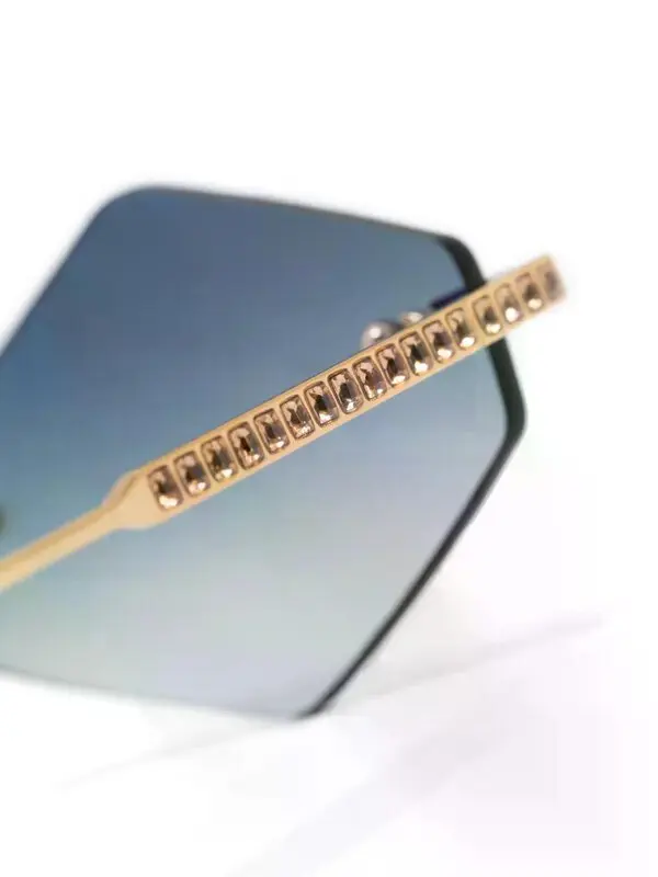 Anna-Karin Karlsson Crystal Nest Geometric Sunglasses