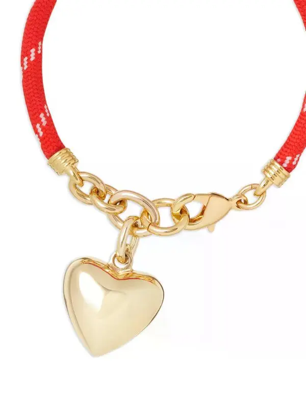 ROXANNE ASSOULIN Puffy Heart Cord Bracelet - Gold