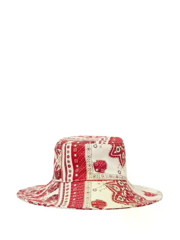 Isabel Marant Delya Bucket Hat - Red