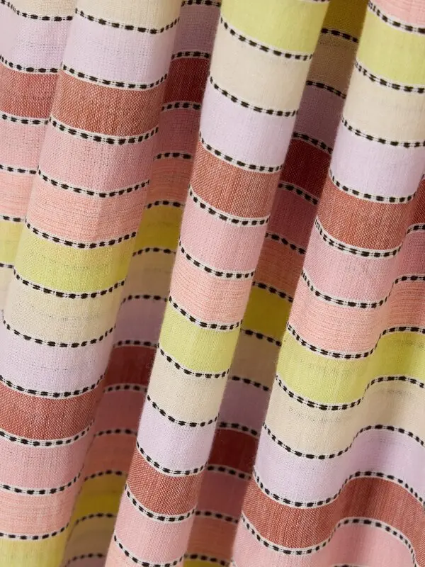 LEMLEM Eda Striped Cotton-blend Maxi Dress - Pink