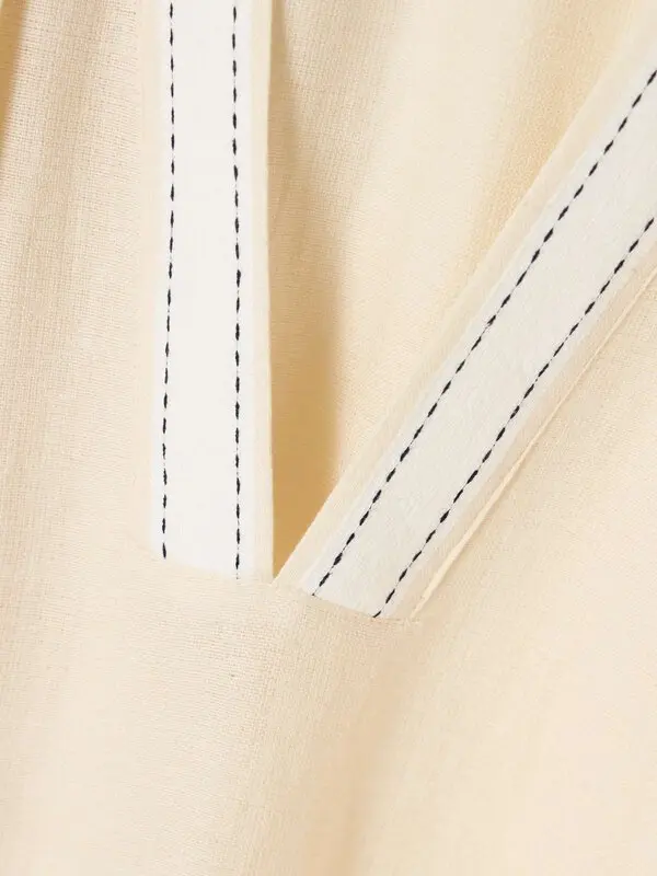 LEMLEM Theodora Striped Cotton-blend Midi Dress