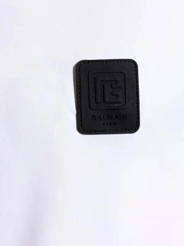 Balmain Logo-patch T-shirt