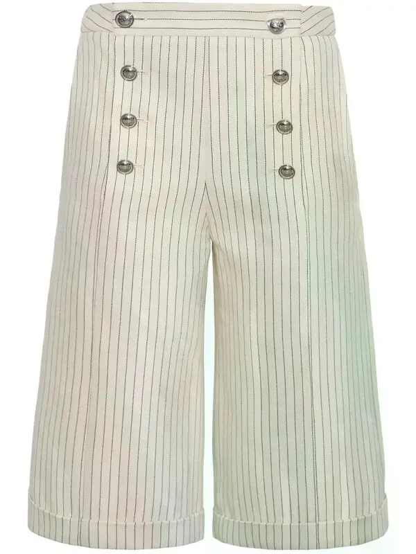 Adam Lippes Pinstripe Twill Shorts