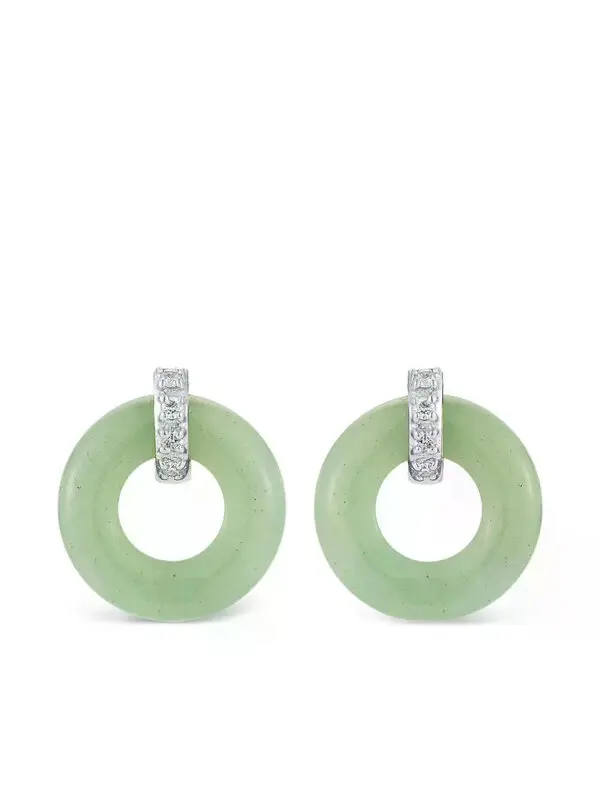 Mateo Hoop Earrings - Green
