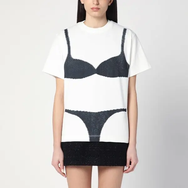 Marc Jacobs Trompe L'Oeil T-Shirt In White - 14% Off | Editorialist