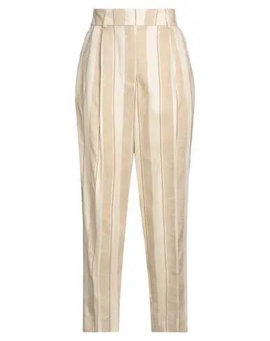Peserico Striped Tapered Viscose, Acetate, Linen Pants