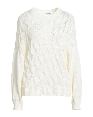 Peserico Cable-knit Crewneck Sweater - Ivory