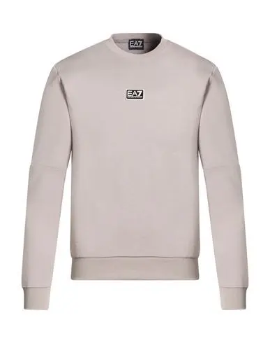 EA7 Light Cotton, Polyester, Elastane Crewneck Sweatshirt - Grey