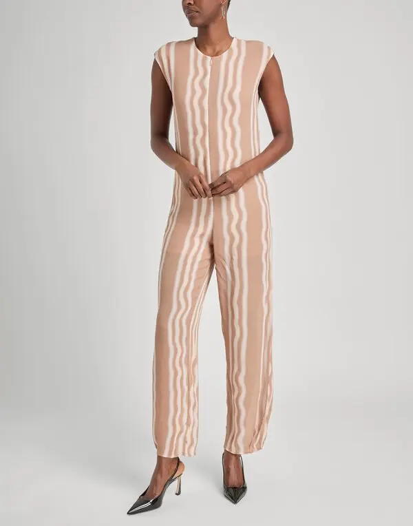 Armani Exchange Multicolor Crepe Jumpsuit