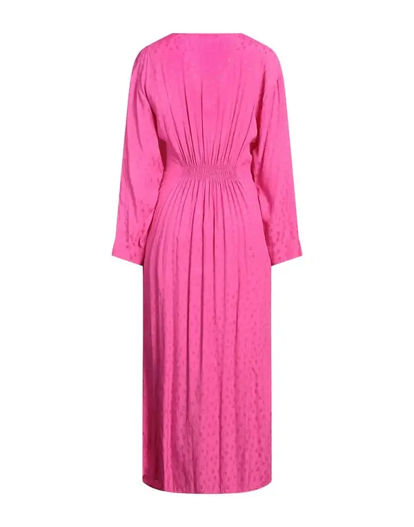 Sandro Midi Dress Size Viscose, Polyester
