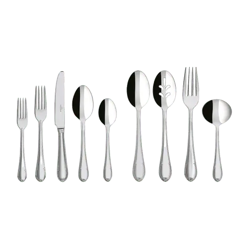 VILLEROY & BOCH Mademoiselle 64 Piece Set - Silver/platinum