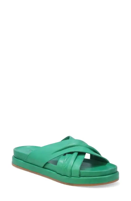 Miz Mooz Talisa Leather Slide Sandal - Green