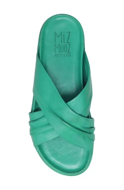 Miz Mooz Talisa Leather Slide Sandal - Green