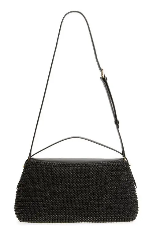 TOTEME T-lock Woven Top Handle Bag