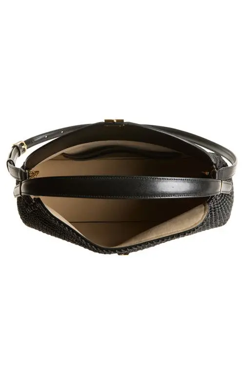 TOTEME T-lock Woven Top Handle Bag