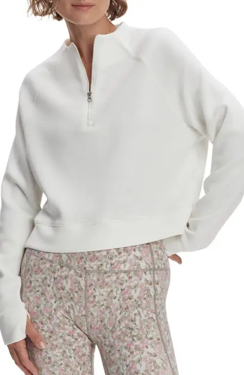 Varley Ebba Midlayer Half Zip Pullover - Snow White