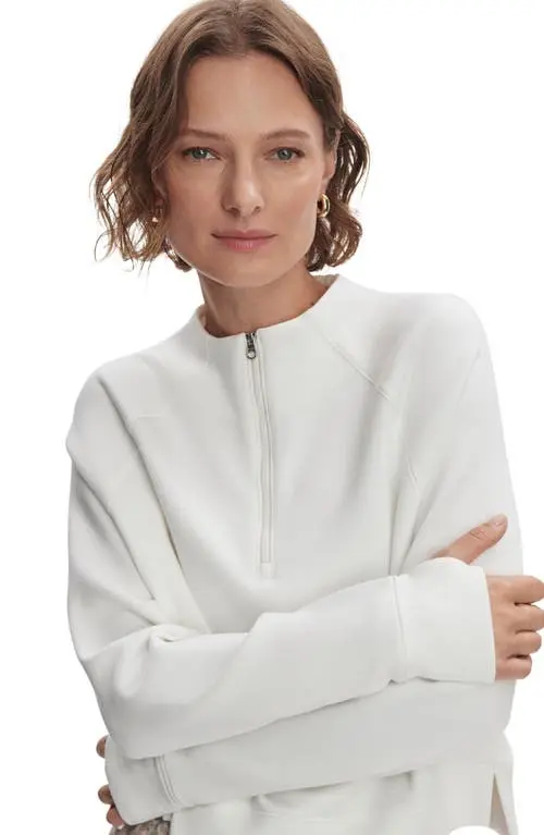 Varley Ebba Midlayer Half Zip Pullover - Snow White