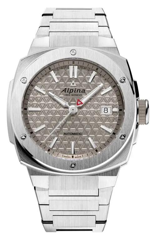 ALPINA Extreme Automatic Bracelet Watch - Silverone