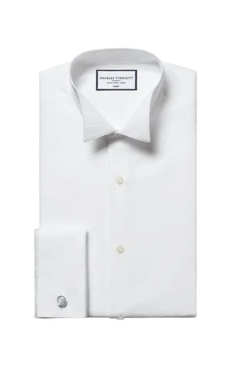CHARLES TYRWHITT Bib Front Wing Collar Evening Shirt