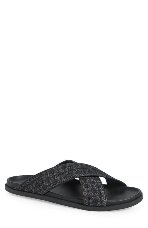 Givenchy Monogram Cross Strap Slide Sandal