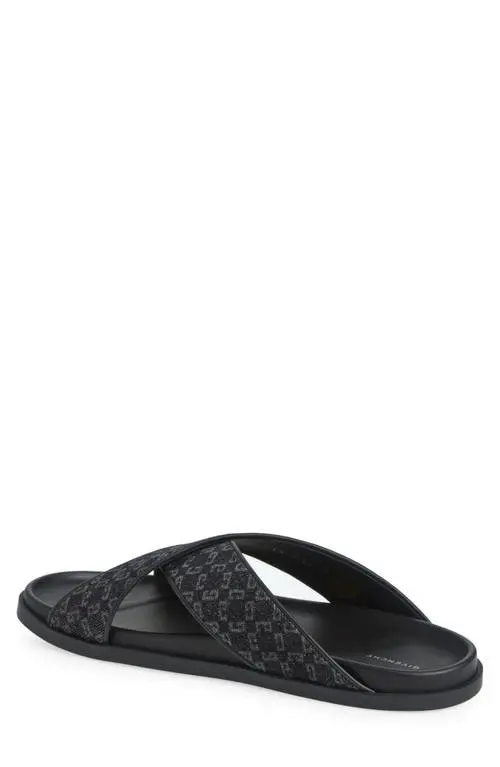 Givenchy Monogram Cross Strap Slide Sandal
