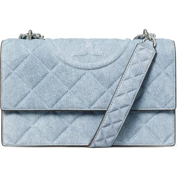 Tory Burch Fleming Convertible Shoulder Bag - Denim