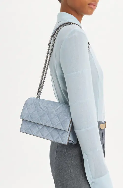 Tory Burch Fleming Convertible Shoulder Bag - Denim