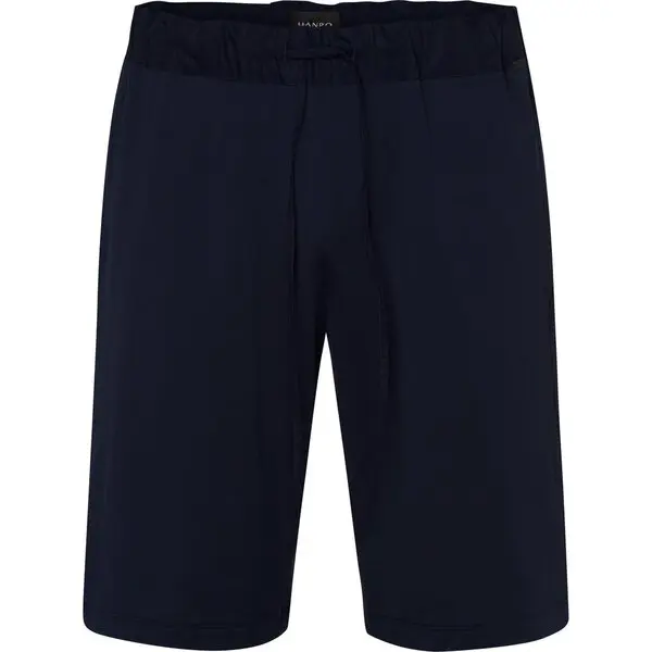 Hanro Night & Day Knit Cotton Shorts - Black Iris