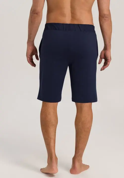Hanro Night & Day Knit Cotton Shorts - Black Iris